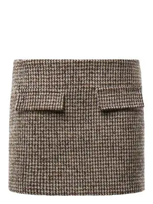 DONDUP Dondup Houndstooth Mini Skirt No