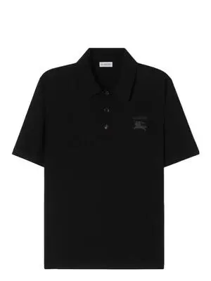 Burberry Wool Polo Shirt - Black