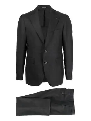 Tagliatore Tailored Suit Set With Long Sleeves - Black