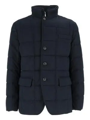 FAY Long-sleeved Quilted Down Jacket - Black