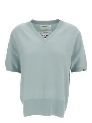 Extreme Cashmere Short-sleeved Pullover - Light Blue