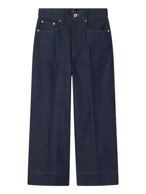 A.p.c. Wide-crop Jeans - Indigo