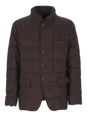 FAY Long Sleeve Quilted Jacket - Black