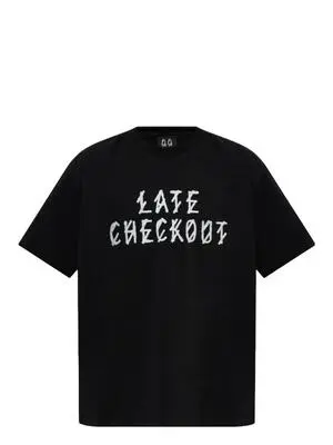 44 LABEL GROUP Late Checkout Graphic T-shirt - Black