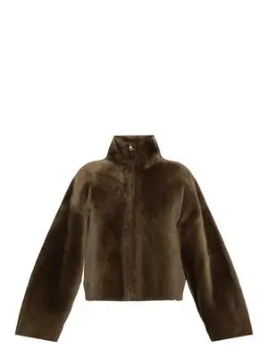 ARMA Reversible High Neck Coat - Brown