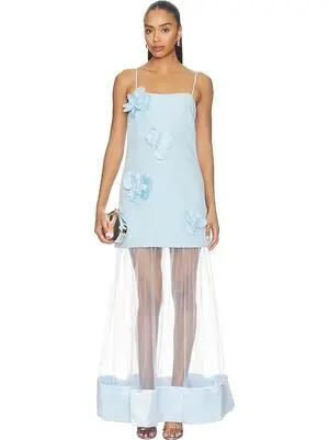 ELLIATT Reina 3d Floral Gown - Sky Blue