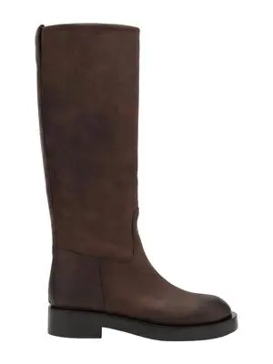 Paris Texas Napa Leather Knee-high Boots - Brown