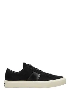TOM FORD Suede Lace-up Sneakers - Black