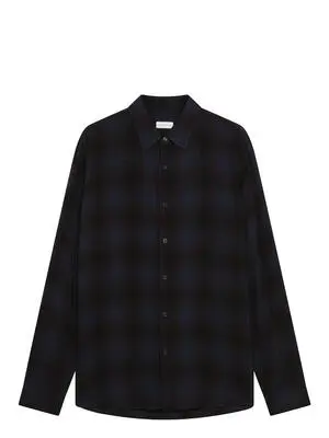 Dries Van Noten Dries Van Noten Brown Check-Pattern Viscose Shirt Men Brown