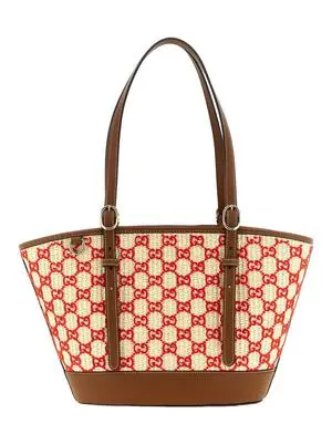 Gucci Woven Monogram Tote Bag - Multicolor