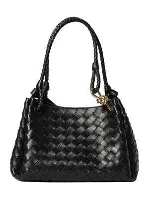 Bottega Veneta Woven Shoulder Bag - Black
