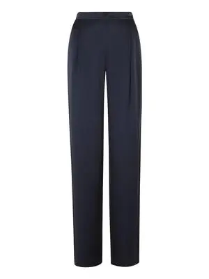 Max Mara Tailored Acetate Blend Trousers - Blue