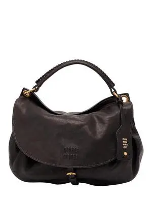 Miu Miu Miu Miu Lambskin Leather Shoulder Bag Multicolor
