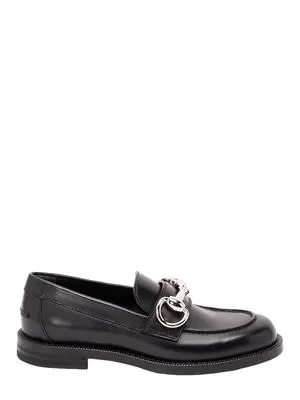 Gucci Calf Leather Loafers With Horsebit Detail - Multicolor