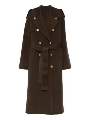 Alberta Ferretti Wool Trench Coat - Multicolor