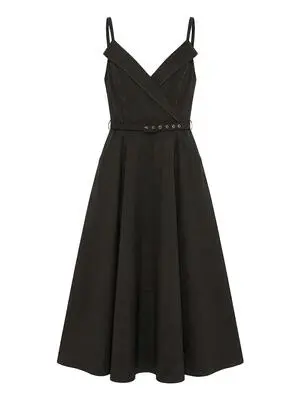NISSA Linen Day Dress - Multicolor