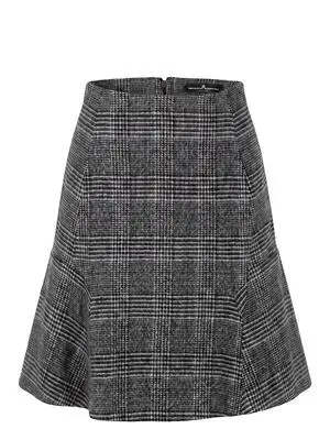 ERMANO SCERVINO Ermanno Scervino Wool Plaid Skirt - Multicolor