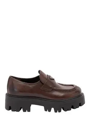 Prada Vintage Calf Leather Loafers - Multicolor
