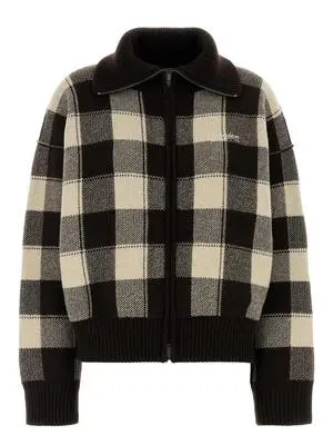 GOLDEN GOOSE Embroidered Wool Cardigan - White