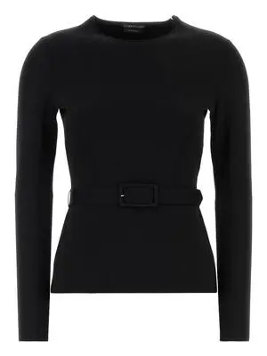 TOM FORD Tech Fabric Belted Top - Black