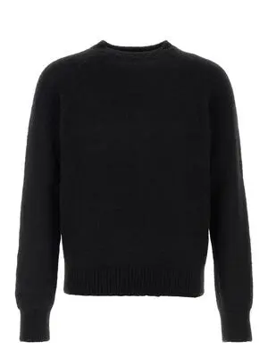 Dries Van Noten DRIES VAN NOTEN Alpaca Blend Crew Neck Sweater Black