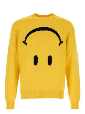 Moschino Wool Sweater With Smiley® Embroidery - Yellow