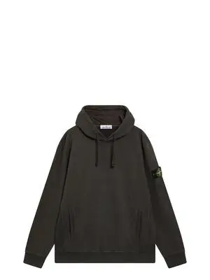 Stone Island Cotton Crewneck Sweatshirt With Logo Badge - Gray