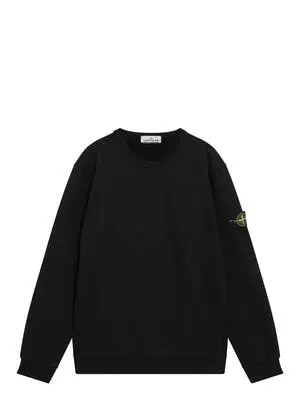 Stone Island Cotton Crewneck Sweatshirt - Black