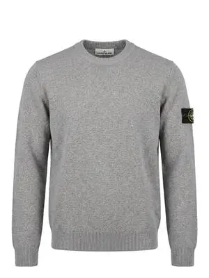 Stone Island Textured Stitch Crew Neck Sweater - Multicolor