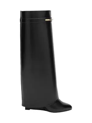 Givenchy Shark Pinch Leather Boots - Black