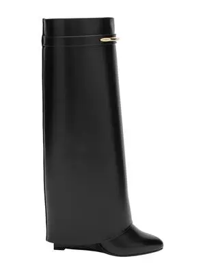 Givenchy Shark Pinch Leather Boots - Black