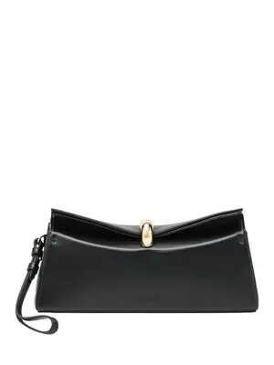 Jacquemus Leather Valerie Clutch - Black