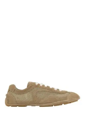 Prada Lace-up Sneakers - Cream