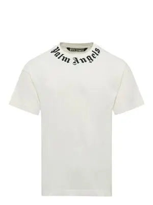 Palm Angels Logo Cotton T-shirt - Multicolor