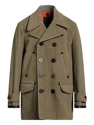 SPIEWAK Military Recycled Wool And Polyamide Pea Coat - Green