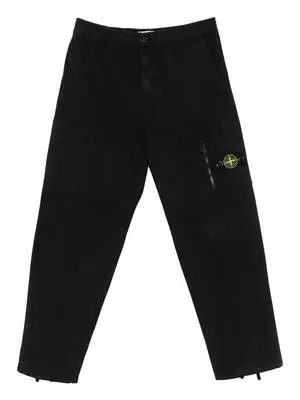 Stone Island Black Cargo Trousers - Multicolor