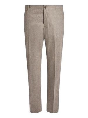 JACOB COHЁN Taupe Virgin Wool Blend Tailored Pants - Grey