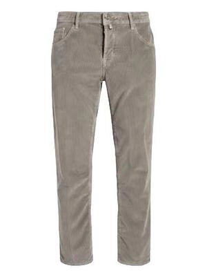 JACOB COHЁN Light Corduroy Tapered Leg Pants - Grey