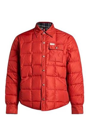 FAY ARCHIVE Dark Quilted Down Jacket - Red