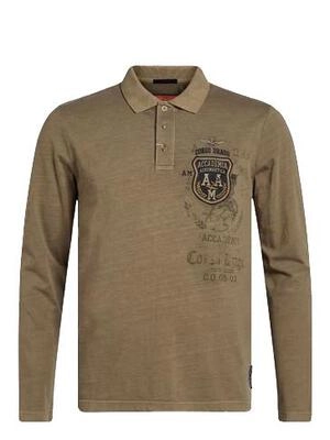AERONAUTICA MILITARE Polo Shirt Military Size Cotton - Green