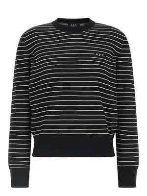 A.P.C. A.P.C. 'Sima' Striped Cotton Knit Sweater