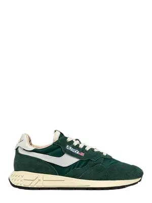 AUTRY AUTRY Padded Collar Running Sneakers With Flat Cotton Laces Verde