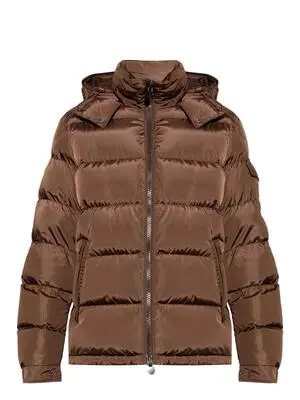 Moncler MONCLER Down Puffer Jacket With Detachable Hood And Adjustable Hem Marrone