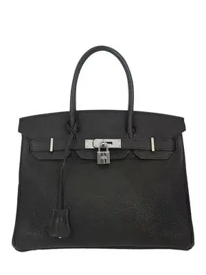 HERMÈS Hermès 2008 Black Togo Leather Birkin 30 Tote Bag