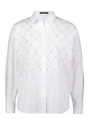 BETTY BARCLAY Embellished Long Sleeve Shirt - White