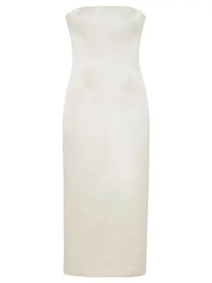 Simkhai Enid Bustier Midi Dress - Neutrals