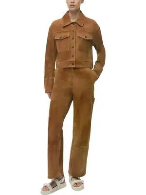 Simkhai Grafton Suede Jacket - Brown