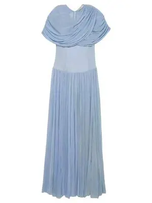 Simkhai Simkhai Nancie Cape Maxi Dress Blue