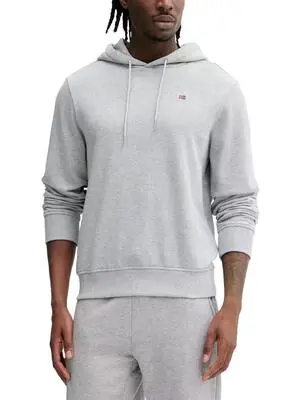 NAPAPIJRI Logo Embroidered Hoodie - Grey