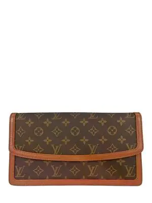 LOUIS VUITTON Pochette Dame Monogram Clutch Bag - Brown